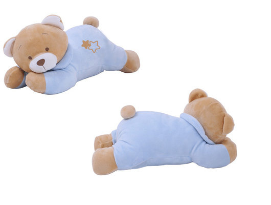 35CM Baby lying bear / brown lying bear / baby bear/ baby sleeping friends / pink and blue bear with embroidery supplier
