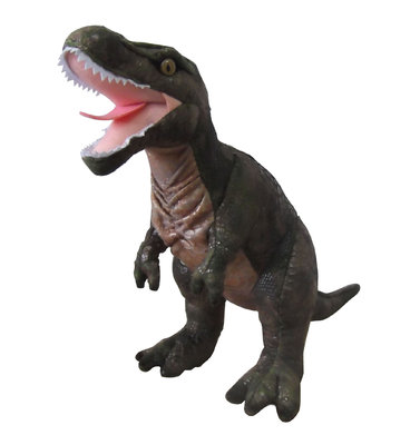 8'' standing plush stuffed dinosaur toy  red /green / dark green supplier