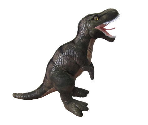 8'' standing plush stuffed dinosaur toy  red /green / dark green supplier