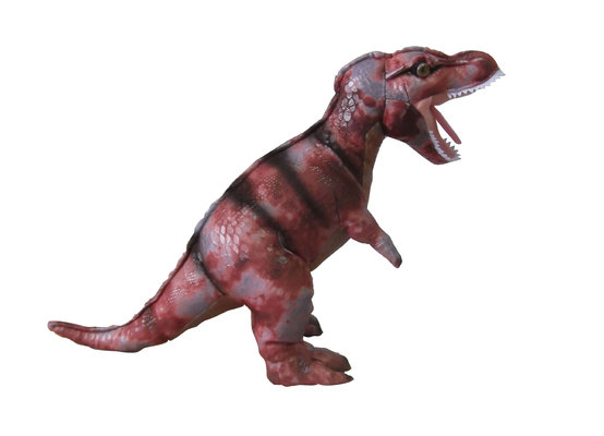8'' standing plush stuffed dinosaur toy  red /green / dark green supplier