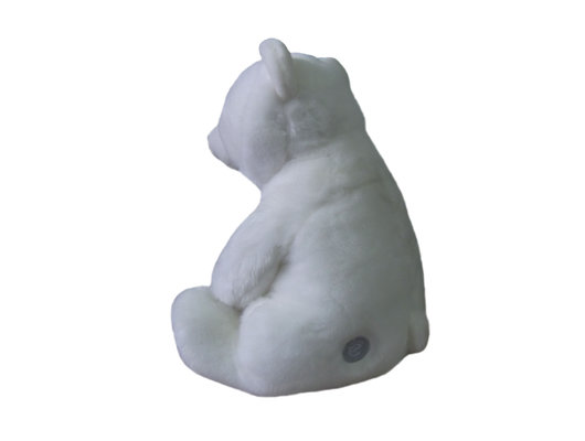 9'' sitting plush stuffed polar bear supplier