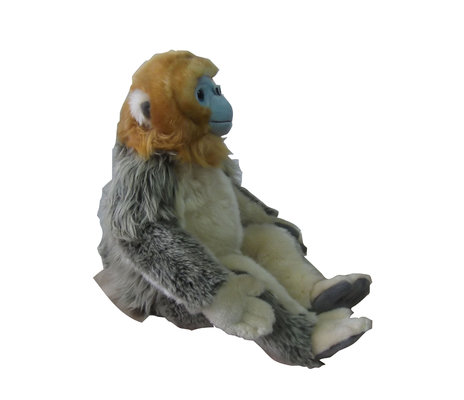 6'' sitting golden snub-nosed monkey plush toy supplier