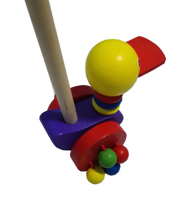 Baby Pull Along Wooden Duck / Push car / Toddler walk training friend supplier