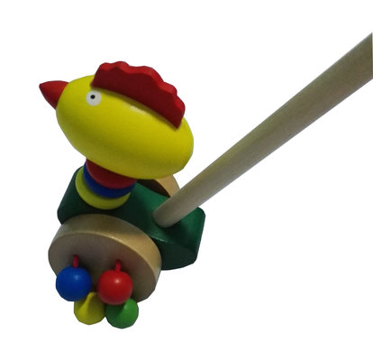 Baby Pull Along Wooden chick  / Push car / Toddler walk training friend supplier