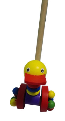 Baby Pull Along Wooden Duck / Push car / Toddler walk training friend supplier
