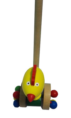 Baby Pull Along Wooden chick  / Push car / Toddler walk training friend supplier