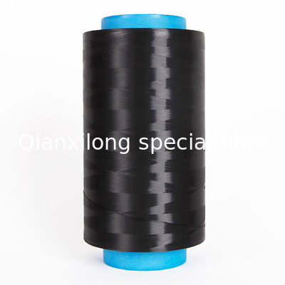 High strength high tenacity black UHMWPE fiber/yarn,ultra high molecular weight polyethylene filament 10D-1200D supplier
