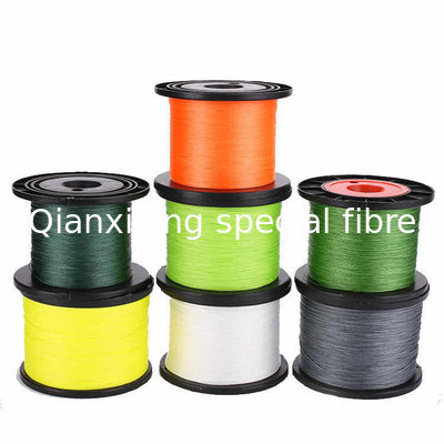 UHMWPE colored/dyed yarn，colorful synetic fiber for braided fishing lines supplier