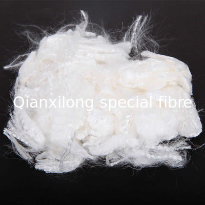 10/12/38/51mm UHMWPE staple fiber,short HPPE yarn for concrete /bridge/building/home textile filament supplier