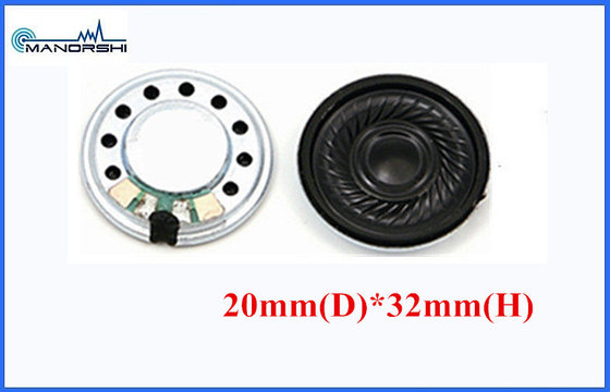 haut-parleur portatif rond de 20mm mini Mylar Fo-20kHz 0.5W pour l'ordinateur