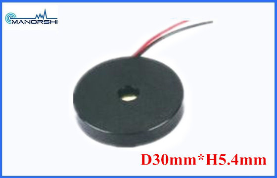 transducteur/haut-parleur/sonnerie piézo-électriques de câble par plastique de micro de 90dB 30mm pour l'appareil ménager