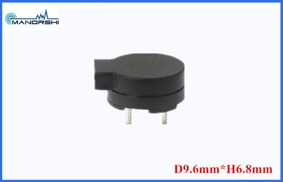 × elettromagnetico 6.8mm del trasduttore 9.6mm del nero elettronico del cicalino