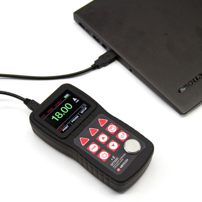 Probe Zero Function Metal Thickness Tester , Auto Sleep Electronic Thickness Gauge MT600