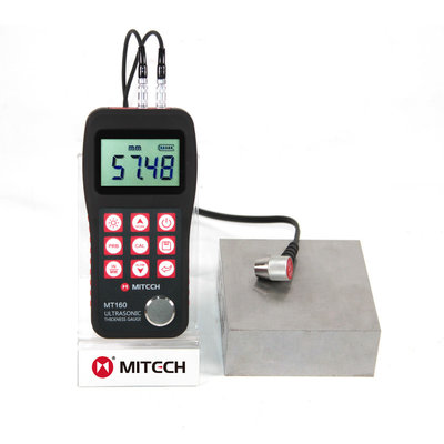 HD Backlight Ultrasonic Thickness Tester 1000 - 9999 M / S Velocity Range MT160