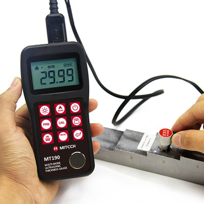 Multi Mode Ultrasonic Thickness Tester With Cost Effective / USB Connection Function MT190