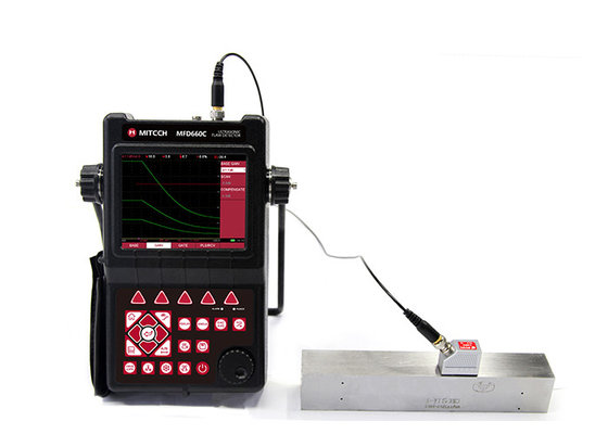 Portable Ultrasonic Ndt Equipment Supporting English With Full Colorful TFT LCD Display MFD660C