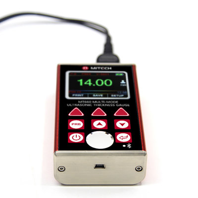 Portable Digital Hardness Tester 120mm×67mm×31mm Thickness Gauge MT660