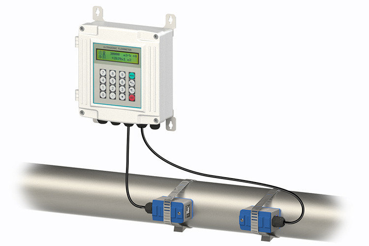 IP68 Insertion Ultrasonic Flow Meter Explosionproof Function RS485 MODBUS