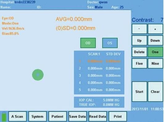 Best selling OD1-AP Biometer&Pachy Meter Human Ophthalmic Portable Ultrasound Biometry Eye Health