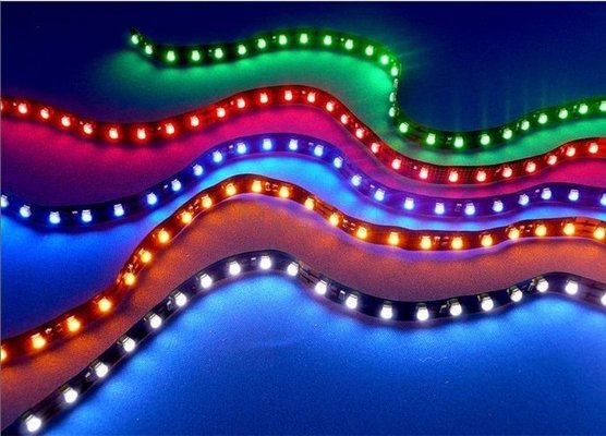 High Brightness Flexible LED Strip Lights SMD 5050 Lighting For Advertising 12V