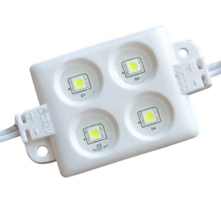 3528 SMD LED Module High Brightness Energy Saving Fiberglass , IP67 4 PCS LEDS