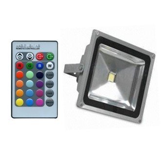 20W RGB LED Flood Light Reflector For Gas Station , Constant Current LED Driver