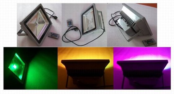 120mm 20W RGB LED Flood Light Waterproof Remote Control For Subway ROHS CE