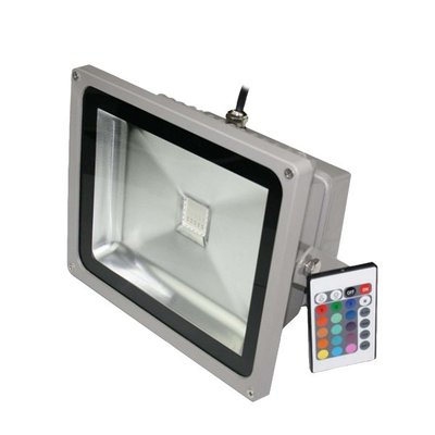 High Brightness RGB LED Flood Light Square Waterproof IP66 50W 50HZ - 60HZ