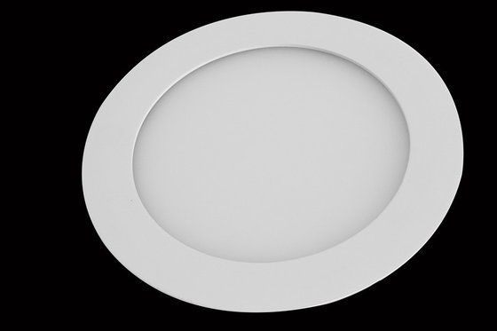 8W Round LED Panel Light High Efficiency Embedded Pure White For Office 80Ra