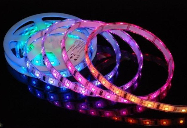 Red Blue Flexible LED Strip Lights Energy Saving , 5050 RGB LED Strip For Aircraft