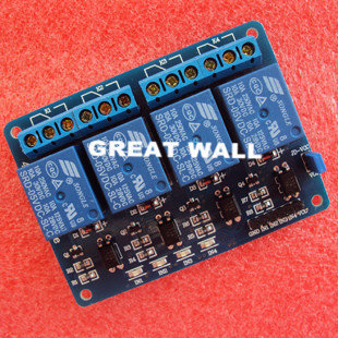 China 4 channel relay module 4-channel relay control board with optocoupler for Arduino supplier