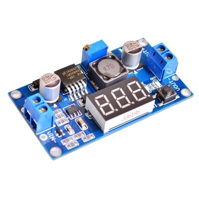 China LM2596 DC 4.0~40 to 1.3-37V Adjustable Step-Down Power Module + LED Voltmeter supplier