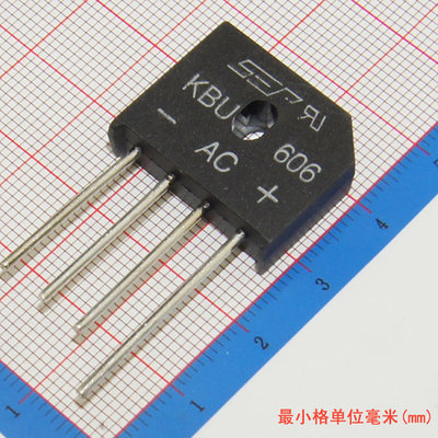 China 6A 600V diode bridge rectifier kbu606 supplier