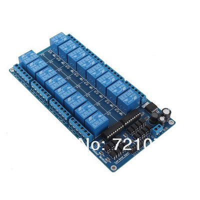 5V/12V 16 Channel Relay Module Interface Board For Arduino PIC ARM DSP PLC With Optocouple supplier