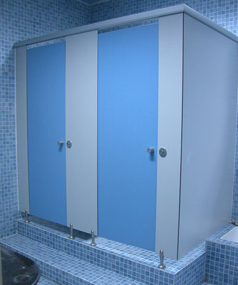 Commercial Washrooms Waterproof Doors / Toilet Cubicle/ Compact laminate door toilet cubicle partition manufacturer