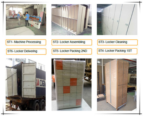 Waterproof Changing Room Locker Cabinet Wet Resistance HPL Personal Storage Electronic Cabinet  For Gym