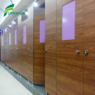 High Pressure Laminate Waterproof Public 13mm Standard Size Toilet Cubicle System Price