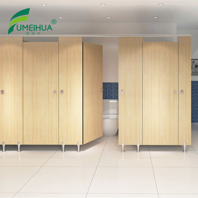Commercial Phenolic Core Shower Partitions 12 mm Thickness Compact Panel Cubicle Partition Material