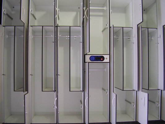 Gym Central Management Lockers Password Gym HPL Lockers Low Price HPL Finish 12 Compartment RFID Lock Locker
