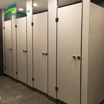High Pressure Laminate Waterproof Public 13mm Standard Size Toilet Cubicle System Price