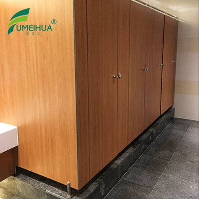 Public Brand Name Bathroom Door HPL/Phenolic Compact Pubic Cubicle Toilet Partition Systems or public to