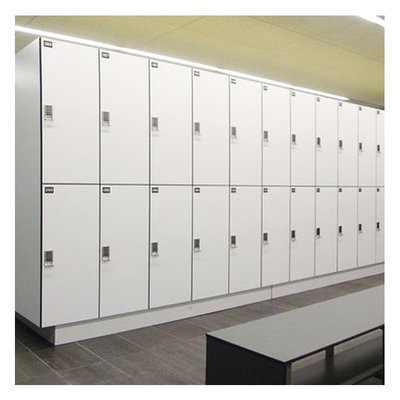 High Quality HPL Compact Laminate Waterpoof 3 Tiers High Gloss Locker Room for Gym
