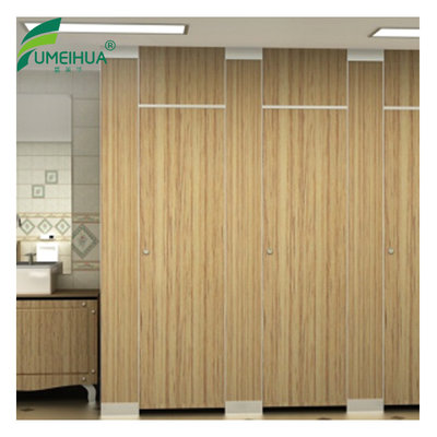 light grey color 12 mm thickness hpl toilet cubicle door  Toilet Cubicles For Wash Room Partition