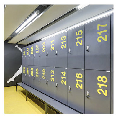 Changing Room HPL Z Type Locker with Bench Gym Storage Locker Fitness Center Club Z-shaped Changing Room Lockers