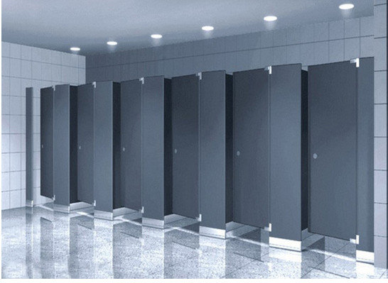 Commercial Phenolic Core Shower Partitions 12 mm Thickness Compact Panel Cubicle Partition Material