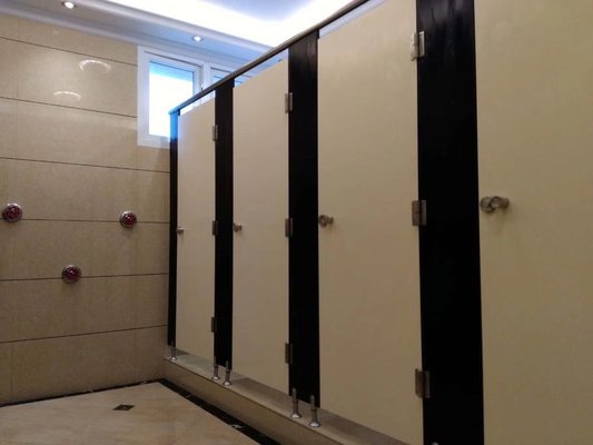 HPL commercial shower Melamine resin treated HPL toilet cubicle partition  for school partitions toilet