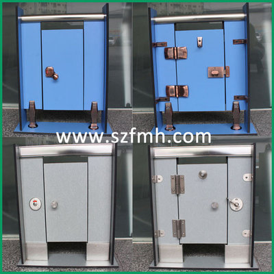 Gym Bathroom Shower Cubicle Door / White Color Partition Customization Public Toilet division partition
