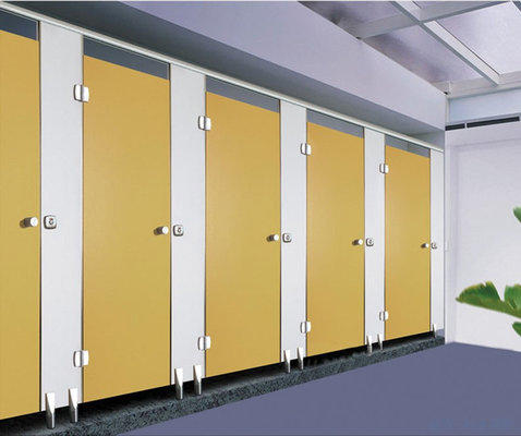 Commercial Phenolic Core Shower Partitions 12 mm Thickness Compact Panel Cubicle Partition Material
