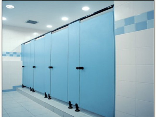 HPL commercial shower Melamine resin treated HPL toilet cubicle partition  for school partitions toilet