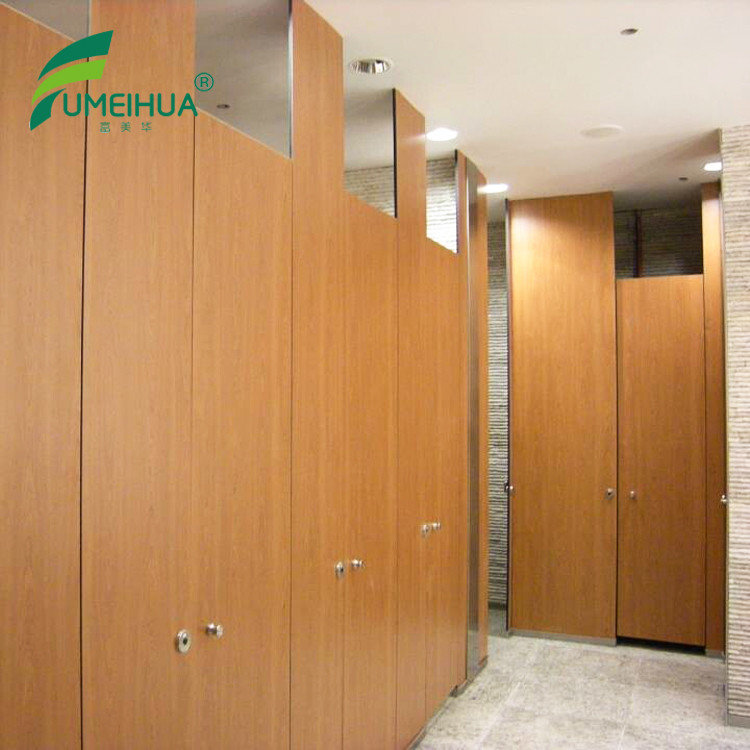 Commercial Washrooms Waterproof Doors / Toilet Cubicle/ Compact laminate door toilet cubicle partition manufacturer